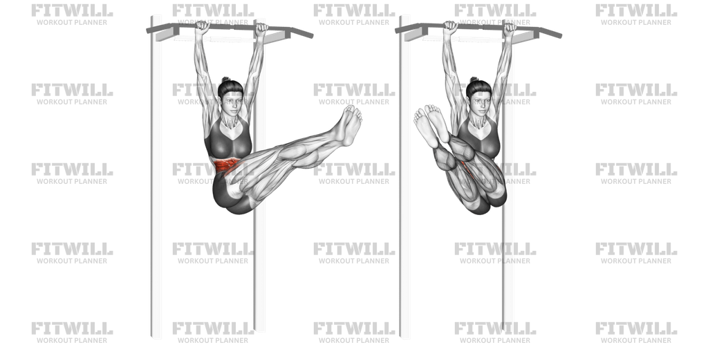 Hanging Straight Twisting Leg Hip Raise: Exercise Guide, Techniques ...