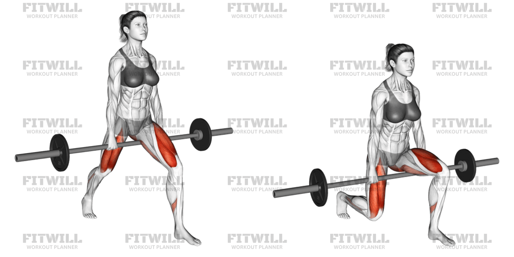 Barbell Split Squat (VERSION 2): Exercise Guide, Techniques, Benefits ...