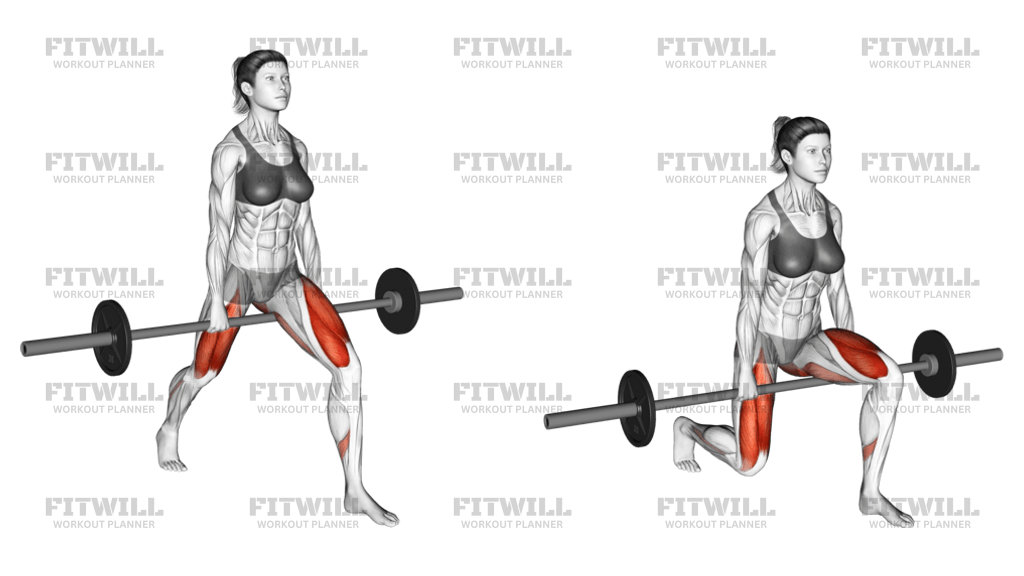 Barbell Split Squat (VERSION 2): Exercise Guide, Techniques, Benefits ...