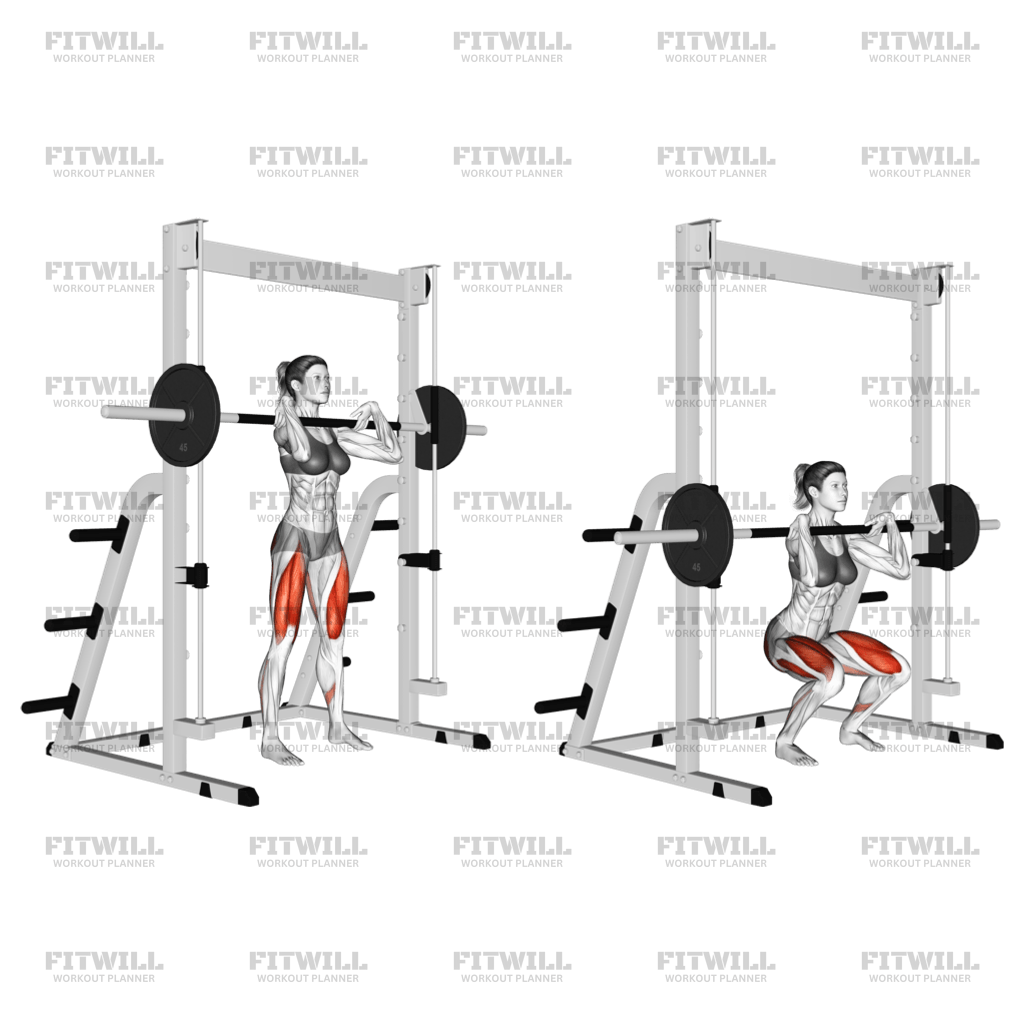Smith Front Squat (Clean Grip): Exercise Guide, Techniques, Benefits, How to, Muscles Worked ...