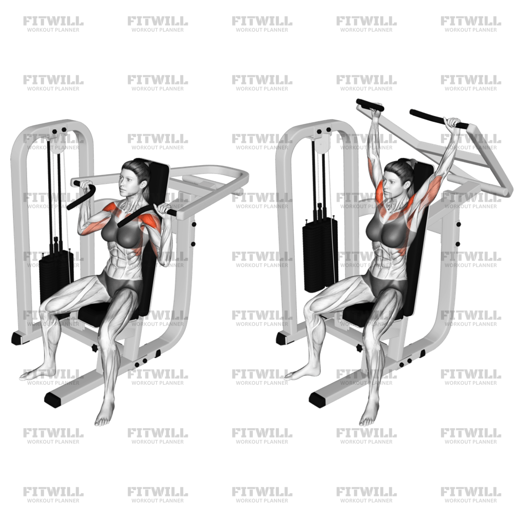 Lever Seated Shoulder Press: Exercise Guide, Video, Techniques ...