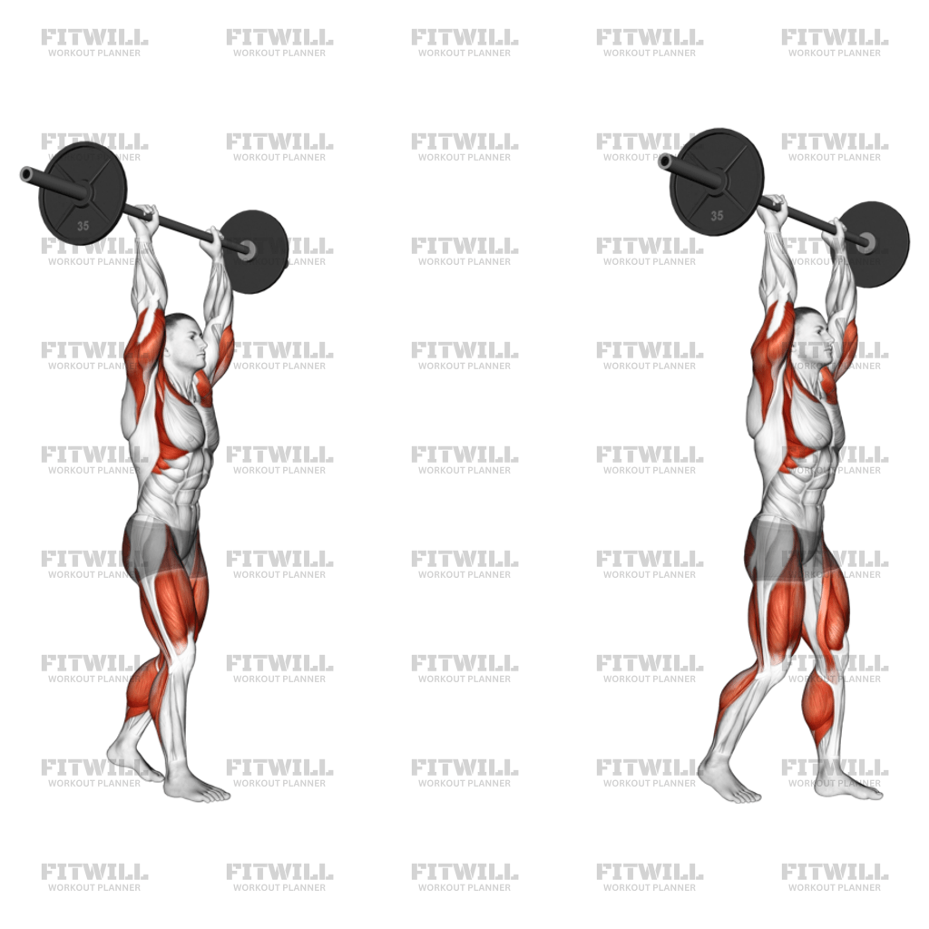 Barbell Overhead Carry: Exercise Guide, Techniques, Benefits, How to ...