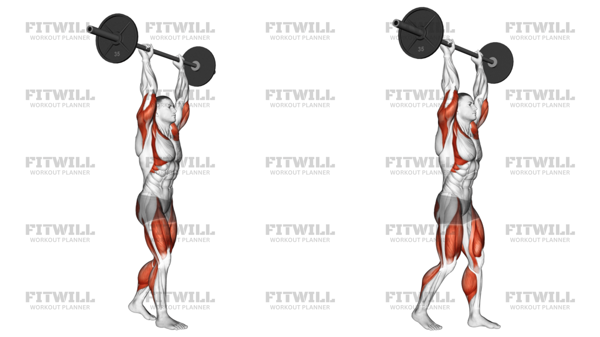 Barbell Overhead Carry: Exercise Guide, Techniques, Benefits, How to ...
