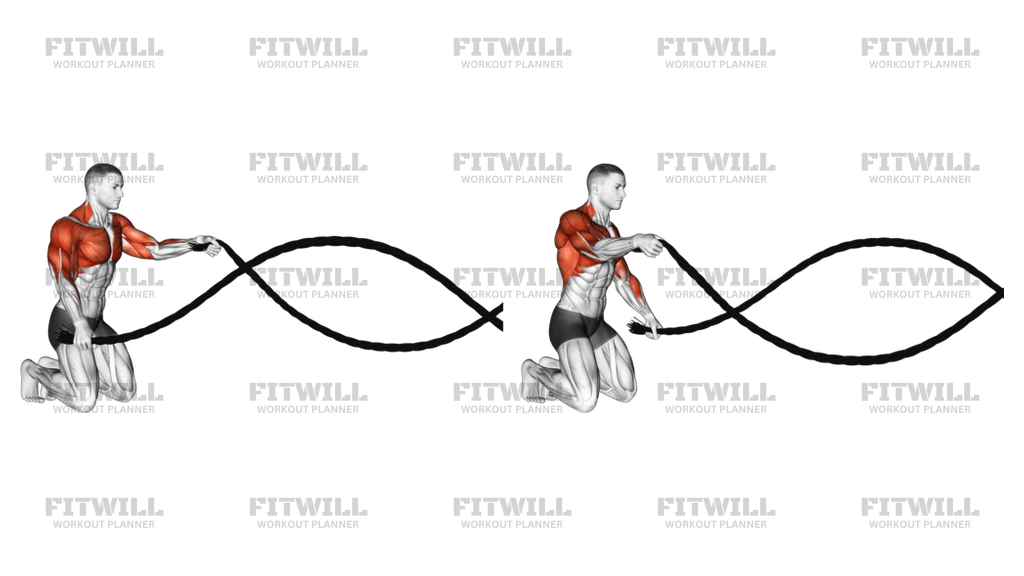 Kneeling Battling Ropes: Exercise Guide, Techniques, Benefits, How to ...