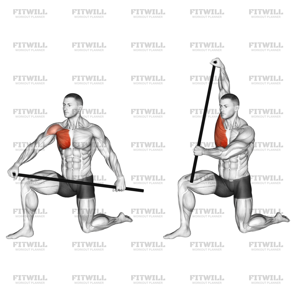 Half Kneeling PVC Pec Mobilization Stretch: Exercise Guide, Techniques, Benefits, How to ...