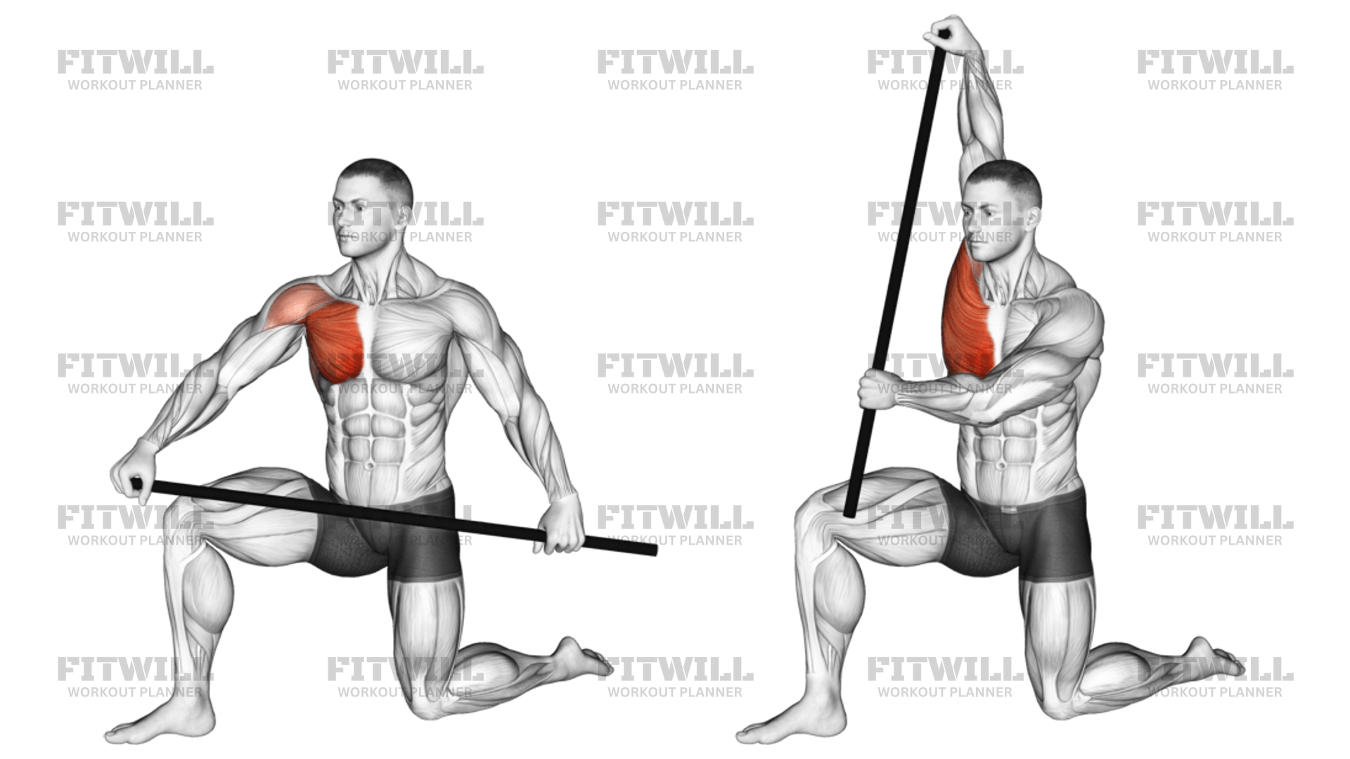 Half Kneeling PVC Pec Mobilization Stretch: Exercise Guide, Techniques ...