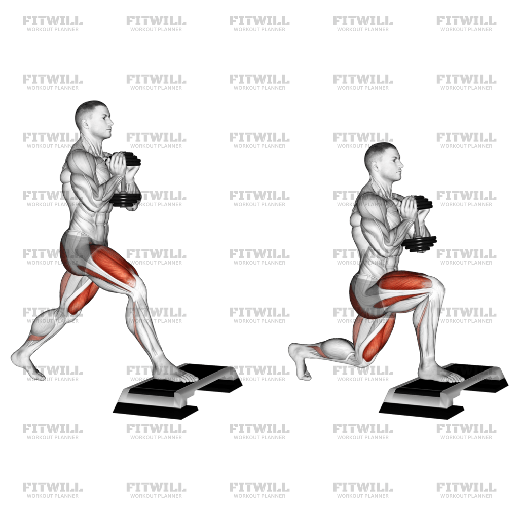 Dumbbell Goblet Split Squat Front Foot Elevated: Exercise Guide, Video ...