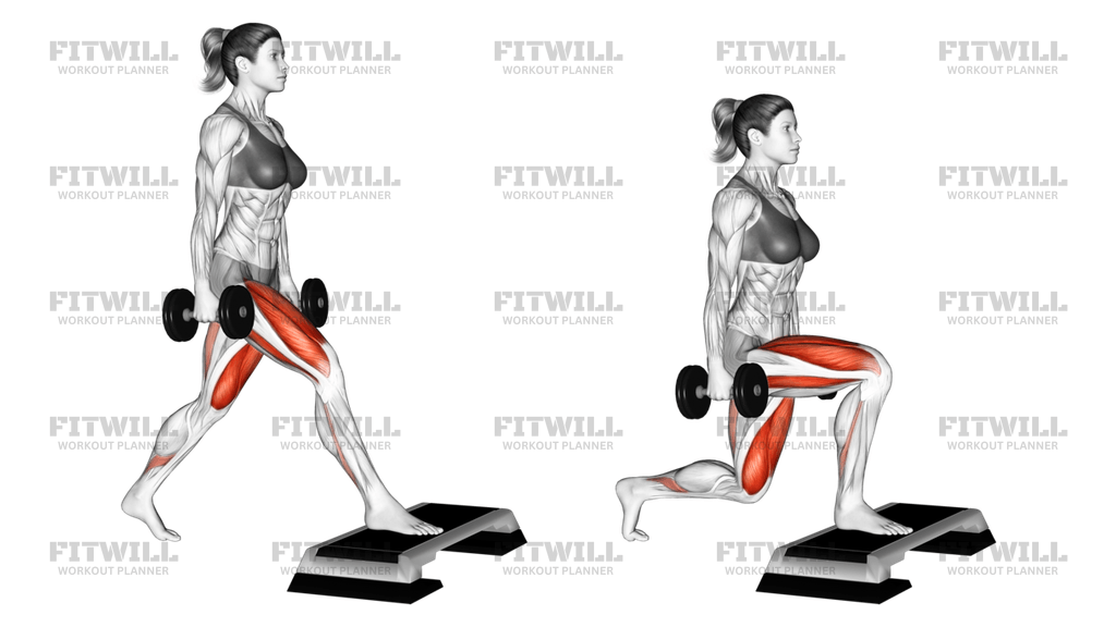 Dumbbell Split Squat Front Foot Elevanted: Exercise Guide, Video ...