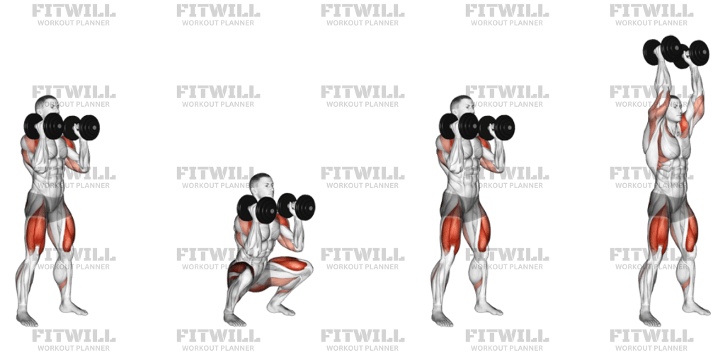 Dumbbell Thruster: Exercise Guide, Video, Techniques, Benefits, How to ...