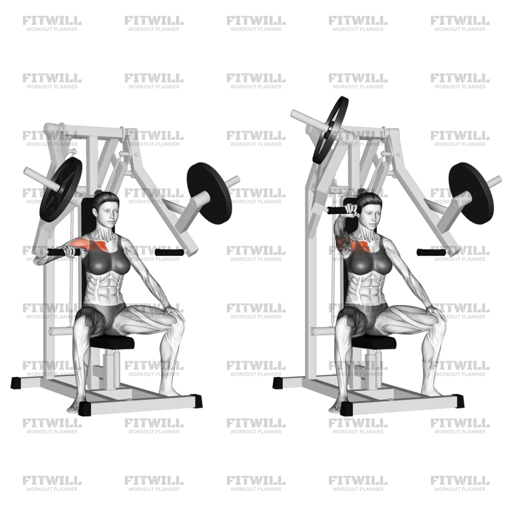 Lever One Arm Chest Press (plate Loaded): Exercise Guide, Techniques ...