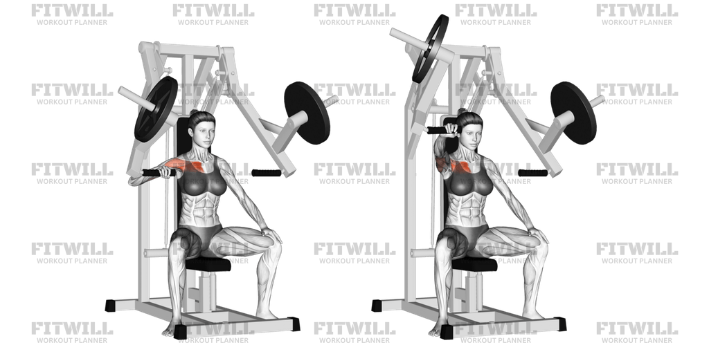 Lever One Arm Chest Press (plate Loaded): Exercise Guide, Techniques ...