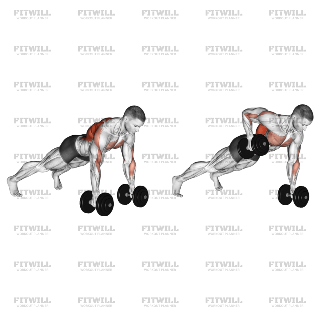 Dumbbell Renegade Row: Exercise Guide, Video, Techniques, Benefits, How ...