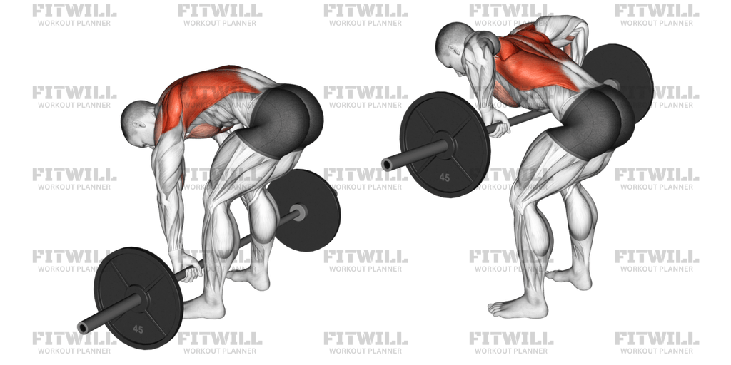 Barbell Pendlay Row: Exercise Guide, Video, Techniques, Benefits, How ...