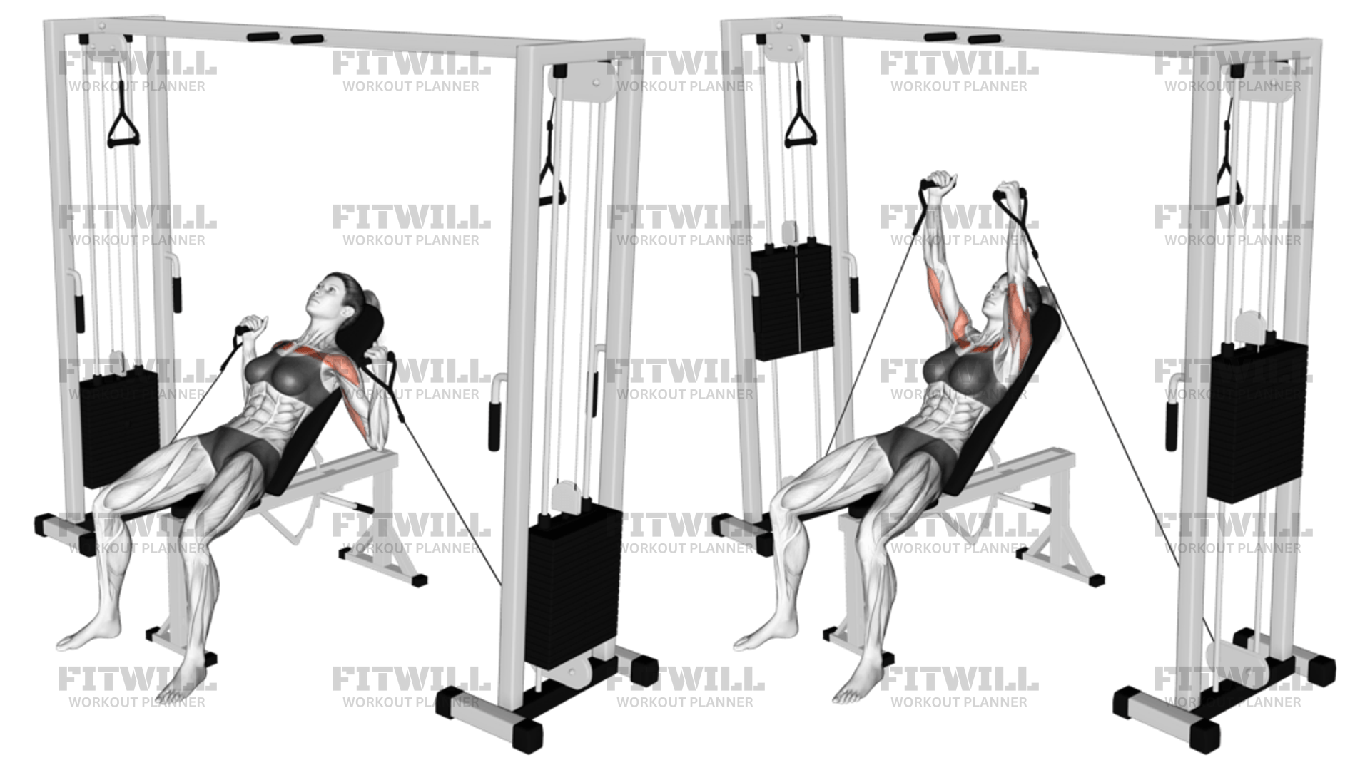 Cable Incline Bench Press: Exercise Guide, Techniques, Benefits, How to ...