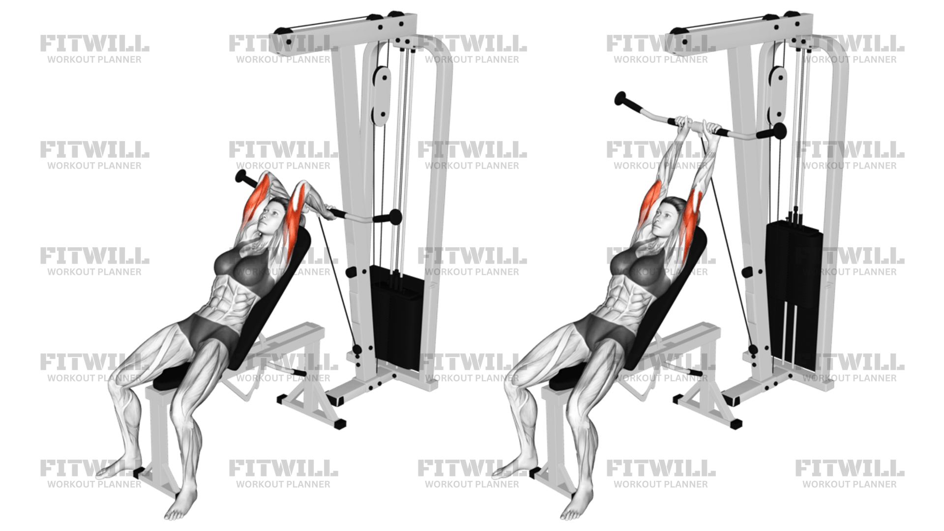 Cable Incline Triceps Extension: Exercise Guide, Techniques, Benefits ...