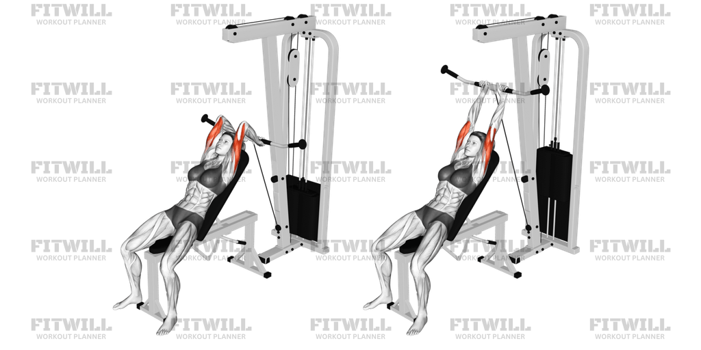 Cable Incline Triceps Extension: Exercise Guide, Techniques, Benefits ...