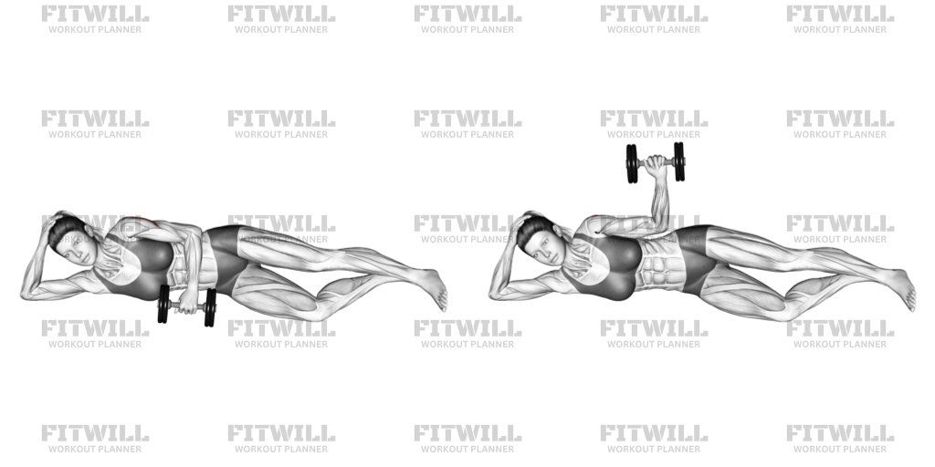 Dumbbell Lying External Shoulder Rotation: Exercise Guide, Techniques ...