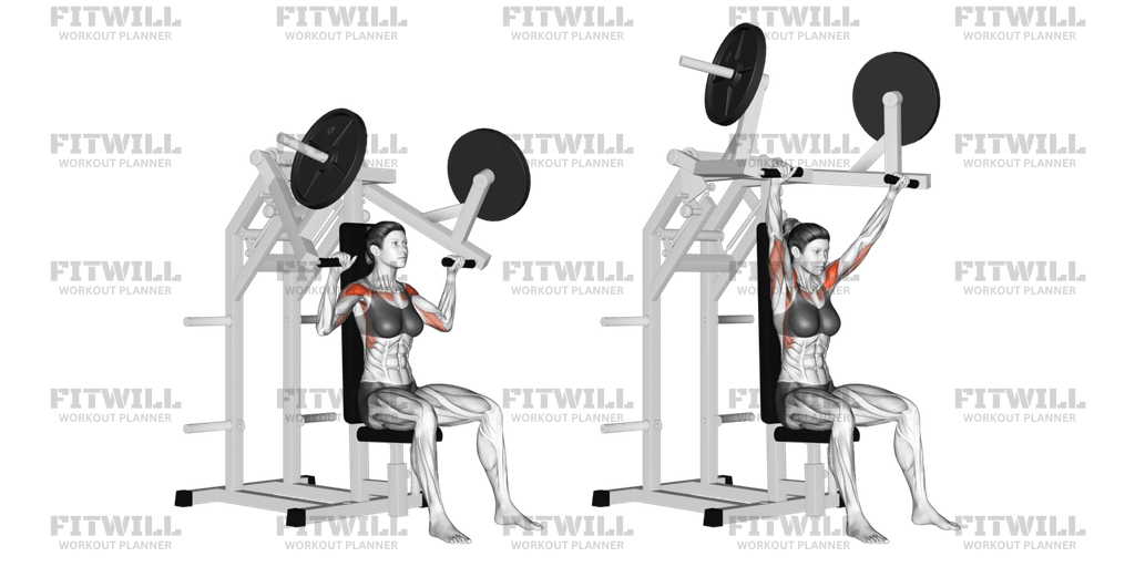 Press Militar Con Palanca (carga Con Discos): Guía de Ejercicios, Video ...