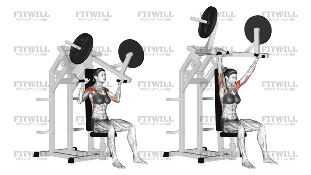 Lever Military Press (plate Loaded): Exercise Guide, Video, Techniques ...