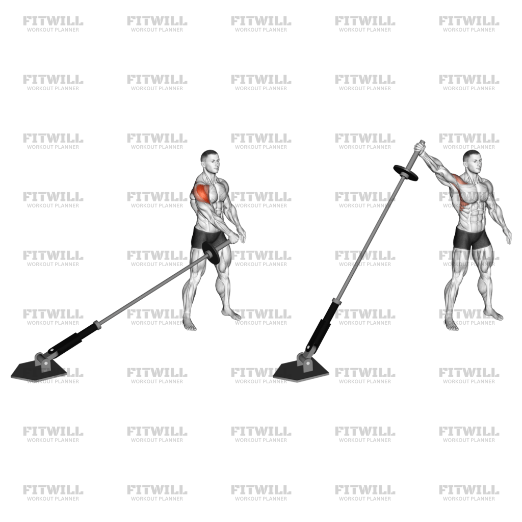 Landmine Lateral Raise: Exercise Guide, Video, Techniques, Benefits ...