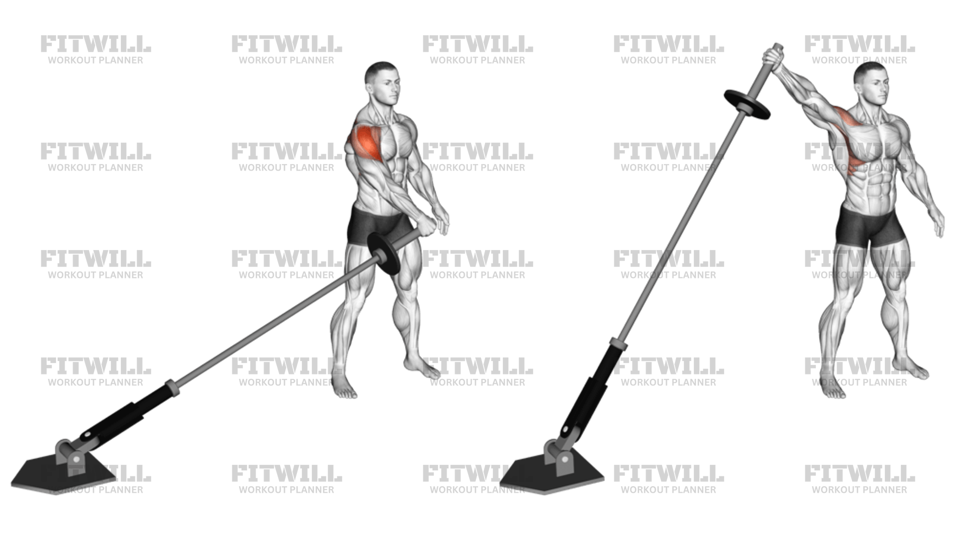 Landmine Lateral Raise: Exercise Guide, Video, Techniques, Benefits ...