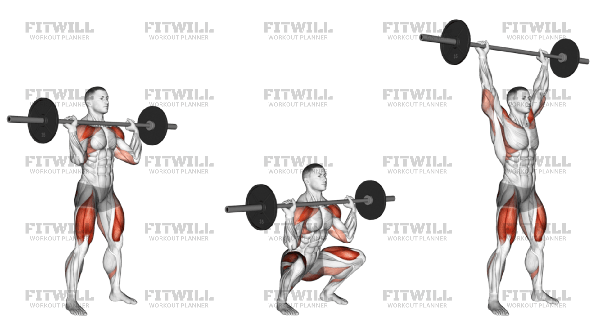Barbell Thruster: Exercise Guide, Video, Techniques, Benefits, How to ...