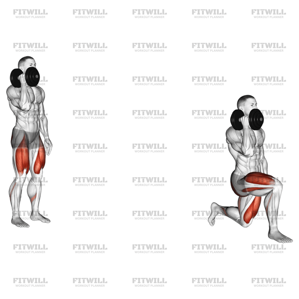 Dumbbell One-Arm Lunge: Exercise Guide, Techniques, Benefits, How to ...