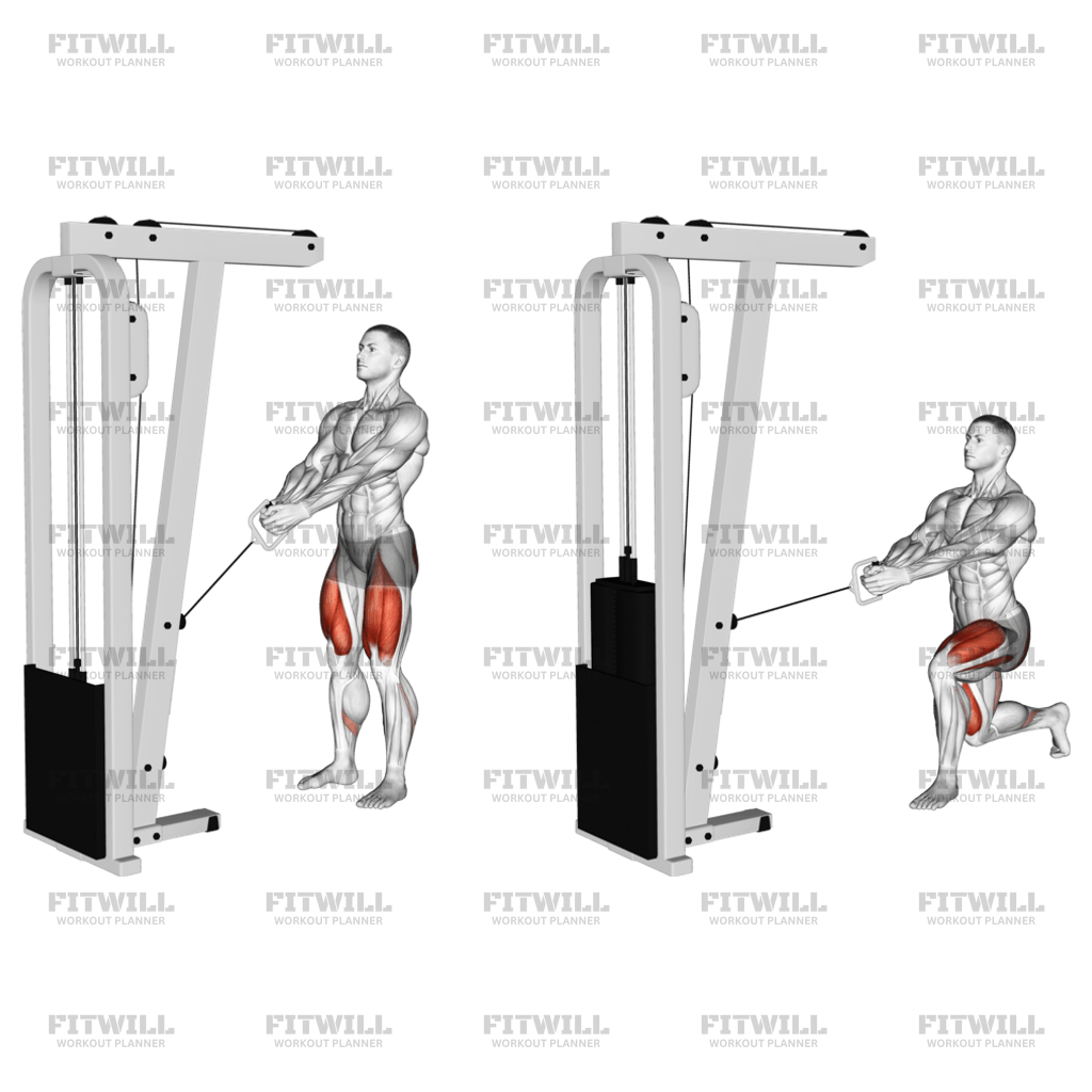 Cable Lunge: Exercise Guide, Techniques, Benefits, How to, Muscles ...