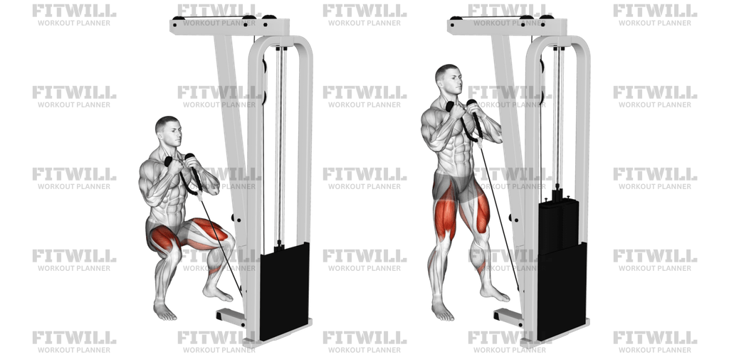Cable Rope Front Squat: Exercise Guide, Video, Techniques, Benefits ...