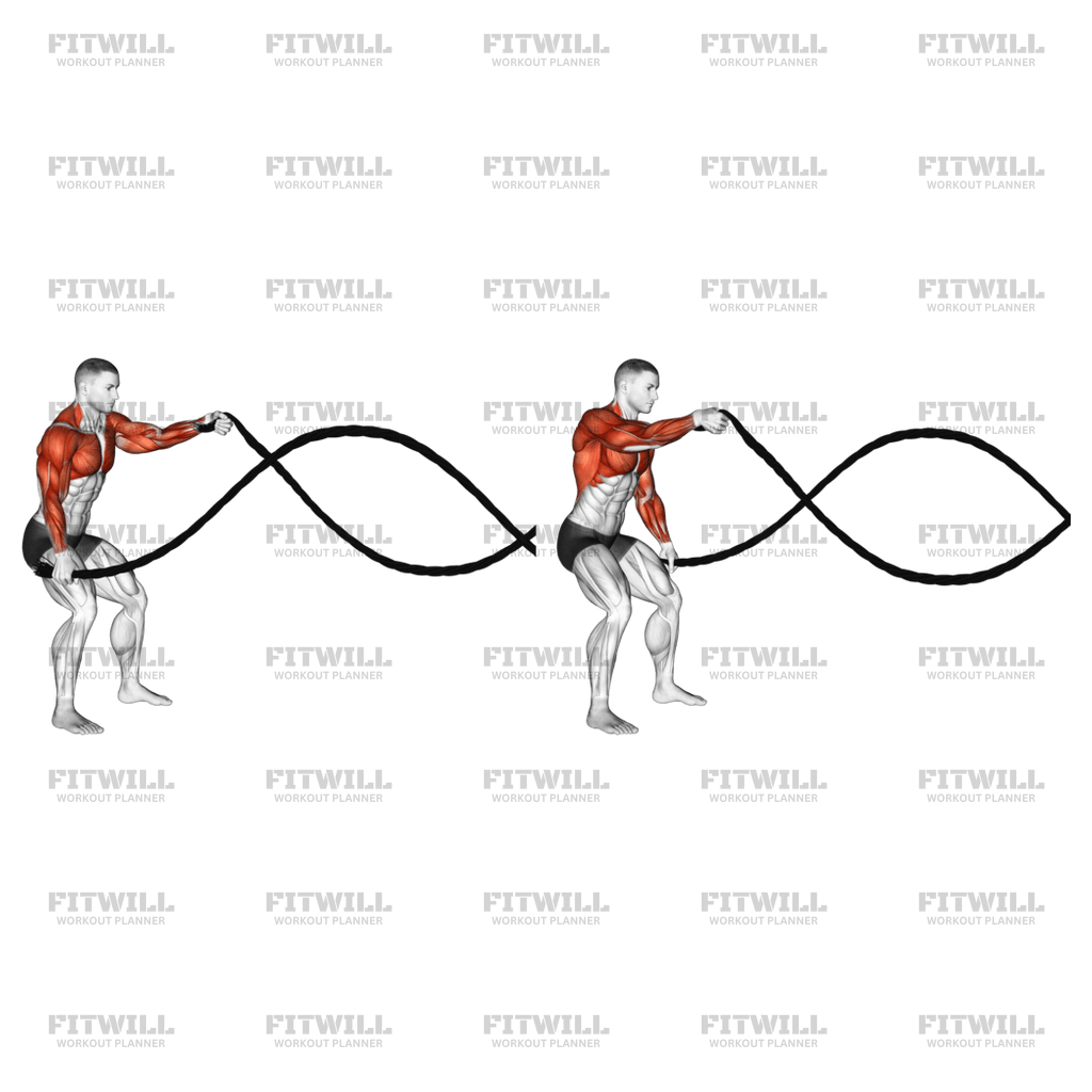 Battling Ropes High Waves: Exercise Guide, Techniques, Benefits, How to ...