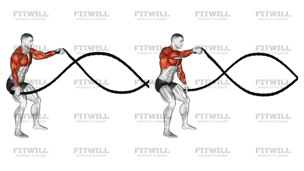 Battling Ropes High Waves: Exercise Guide, Techniques, Benefits, How to ...