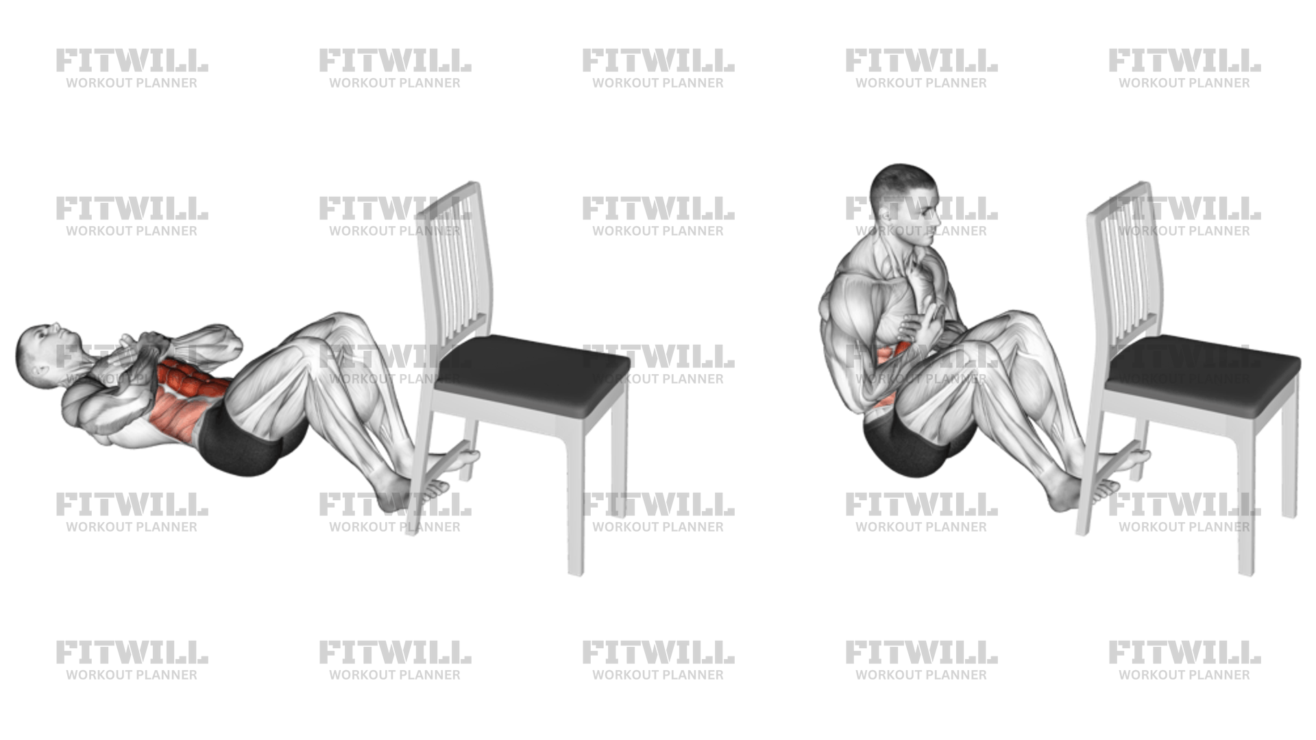 Sit Up With Chair Assisted: Exercise Guide, Video, Techniques, Benefits ...