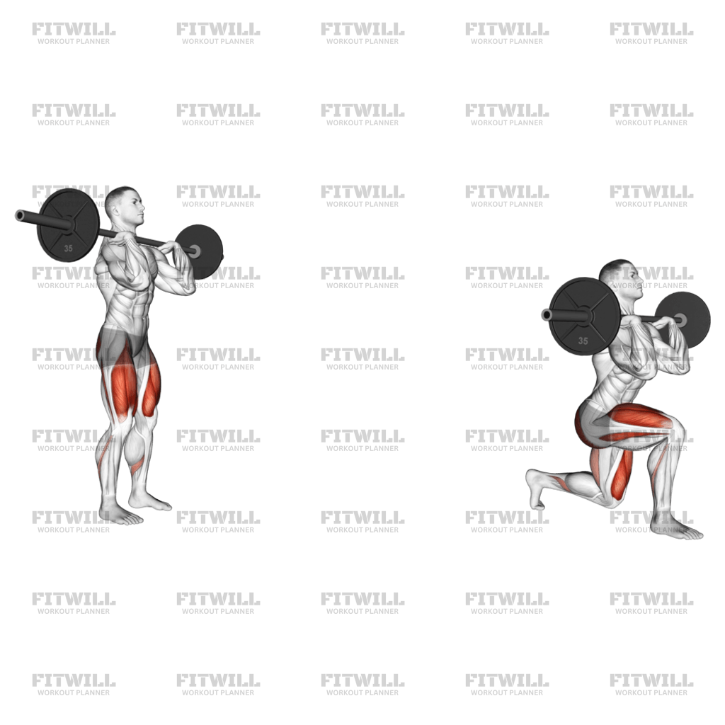 Barbell Front Rack Lunge: Exercise Guide, Video, Techniques, Benefits ...