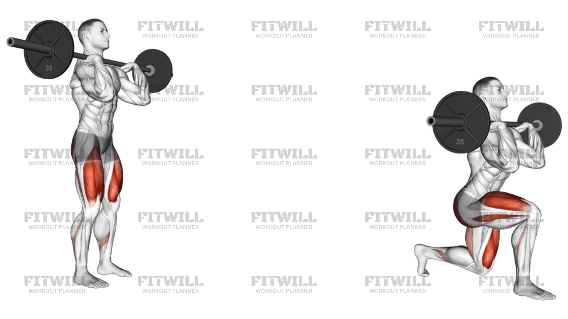 Barbell Front Rack Lunge: Exercise Guide, Video, Techniques, Benefits ...