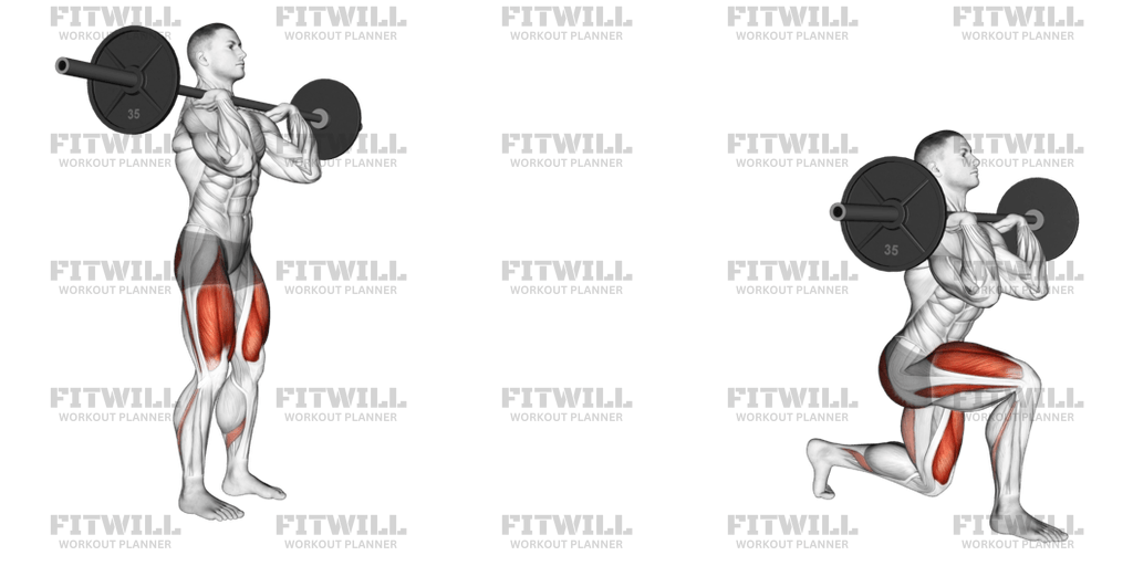 Barbell Front Rack Lunge: Exercise Guide, Video, Techniques, Benefits ...