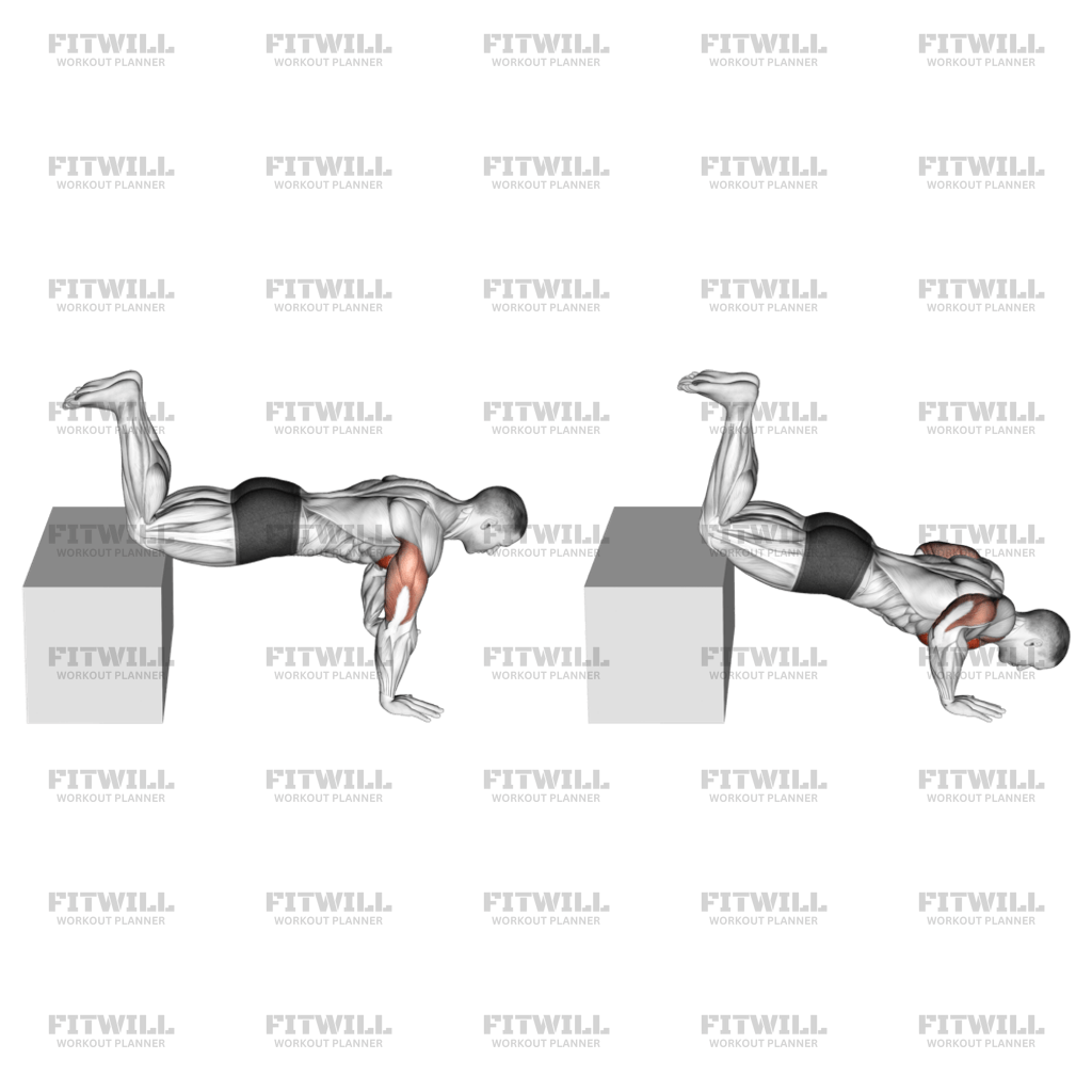 Decline Kneeling Push-up On Box: Exercise Guide, Video, Techniques ...
