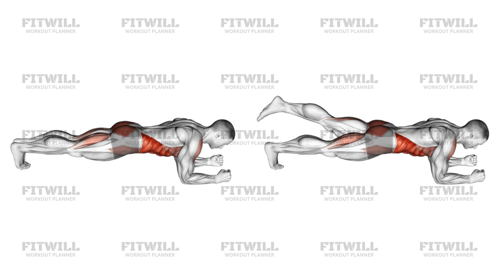 Front Plank With Leg Lift: Exercise Guide, Video, Techniques, Benefits ...