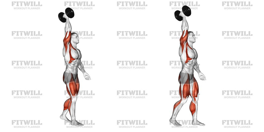 Dumbbell Single-Arm Overhead Carry: Exercise Guide, Video, Techniques ...