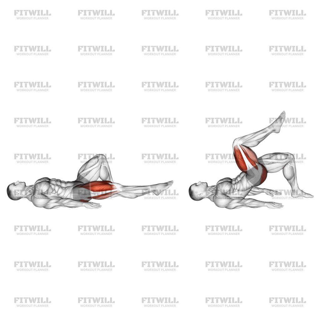 Single Leg Bridge With Hip Flexion: Exercise Guide, Techniques ...