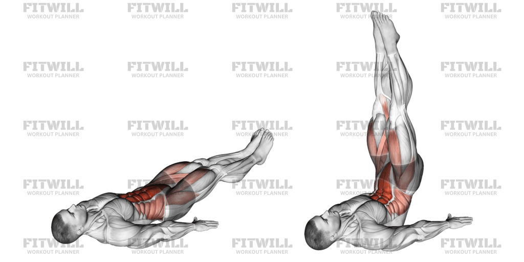 Lying Leg Lift With Hip Raise: Exercise Guide, Video, Techniques ...