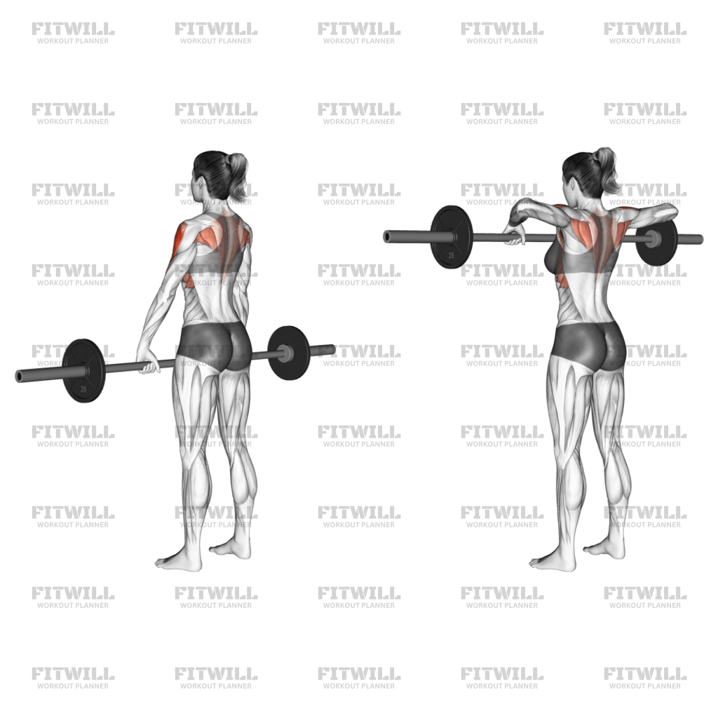 Barbell Wide Grip Upright Row: Exercise Guide, Video, Techniques ...