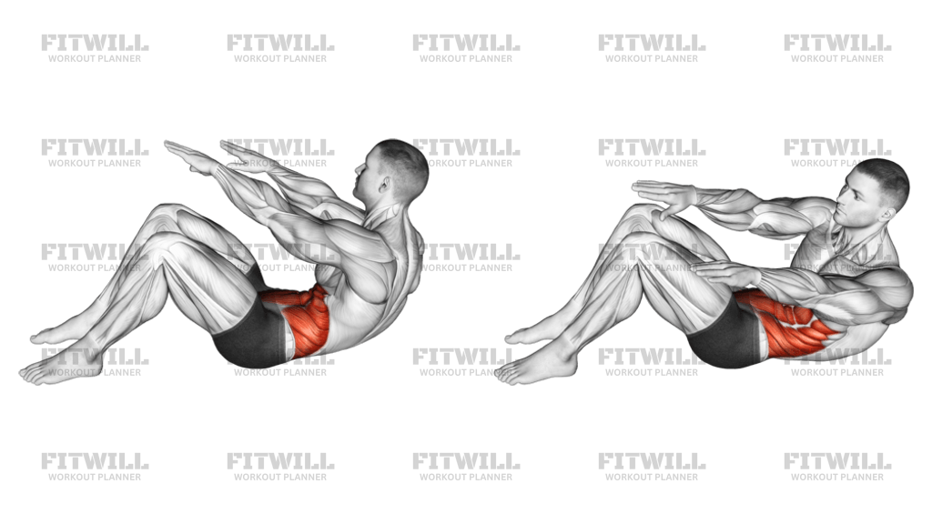 Twisting Crunch (Straight Arms): Exercise Guide, Video, Techniques ...