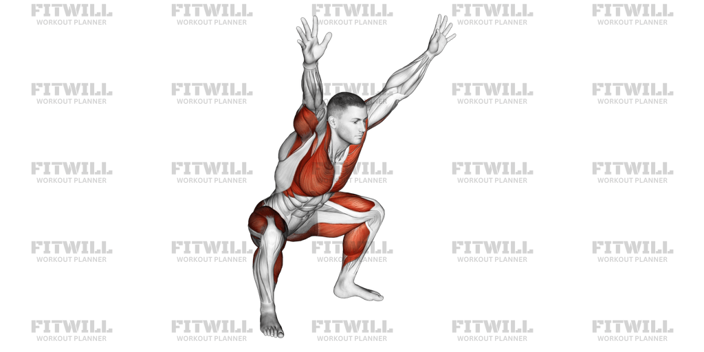 Sitting Sumo With Arms-Up Mobility Stretch: Exercise Guide, Techniques ...