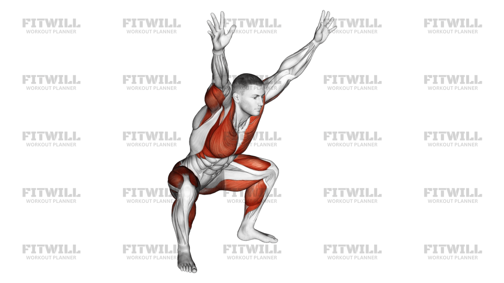 Sitting Sumo With Arms-Up Mobility Stretch: Exercise Guide, Techniques ...