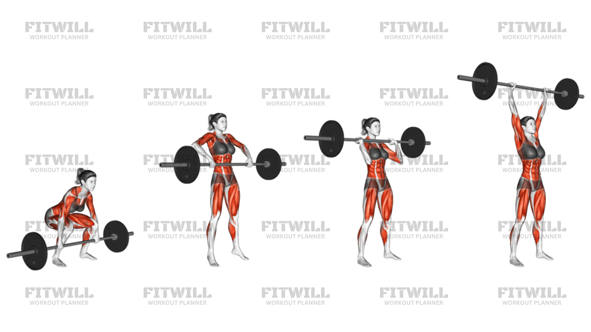 Barbell Clean And Press: Exercise Guide, Video, Techniques, Benefits ...