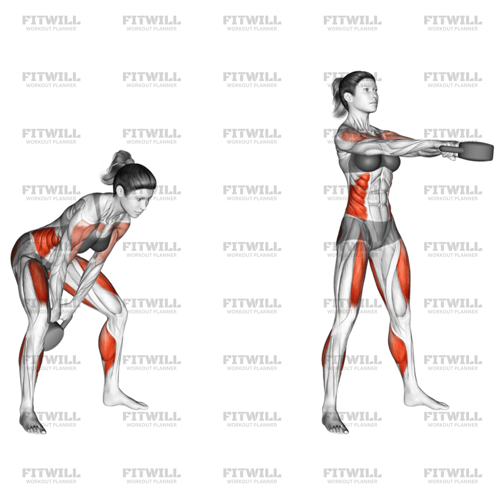 Kettlebell Overhand Grip Swing: Exercise Guide, Video, Techniques, Benefits, How to, Muscles ...