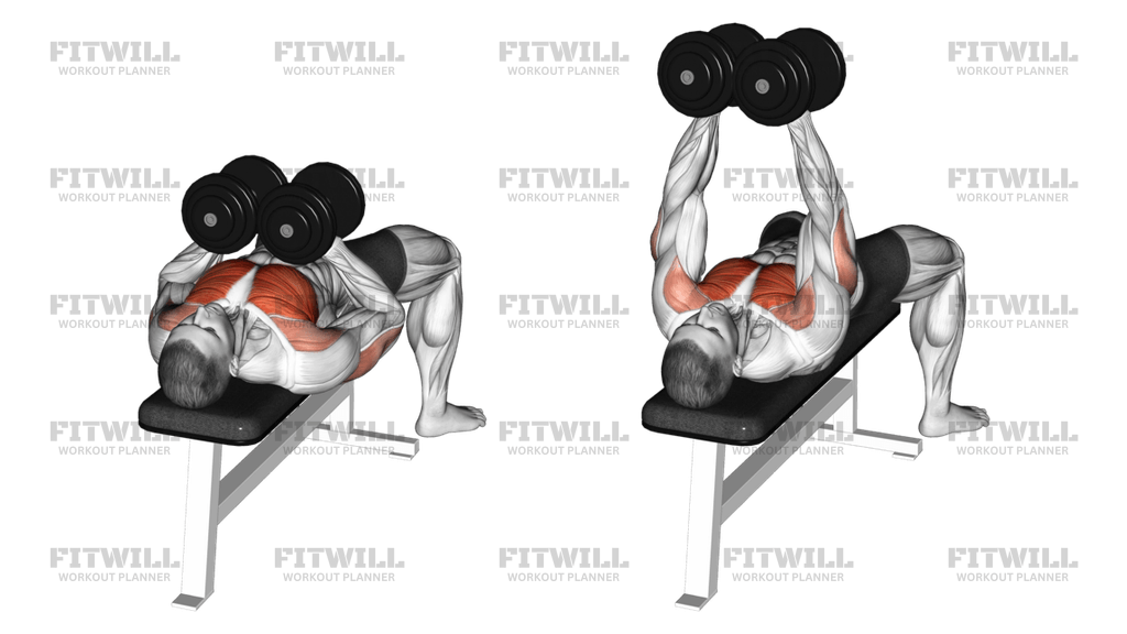 Dumbbell Squeeze Bench Press: Exercise Guide, Video, Techniques ... Dumbbell Squeeze Bench Press: Exercise Guide, Video, Techniques ...