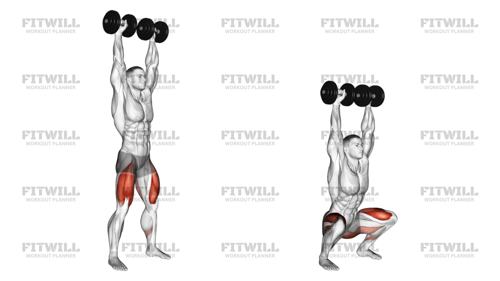 Dumbbell Overhead Squat: Exercise Guide, Video, Techniques, Benefits ...