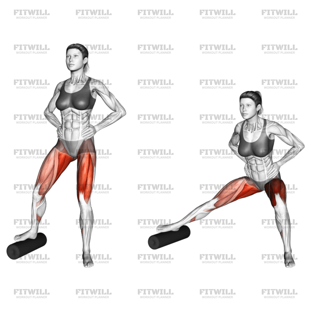 Split Lateral Squat With Roll: Exercise Guide, Video, Techniques, Benefits, How to, Muscles ...