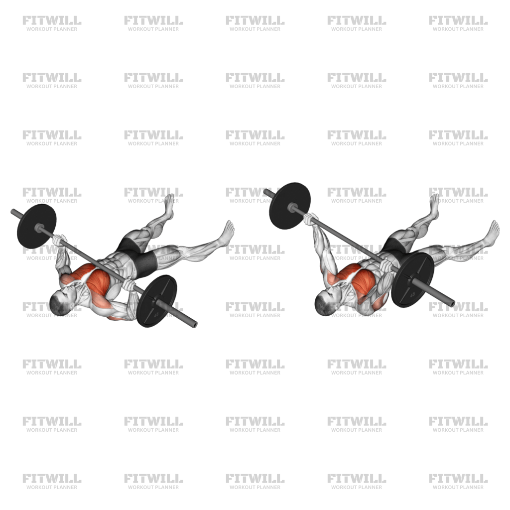 Press De Pecho Con Barra En El Suelo: Guía de Ejercicios, Video ...